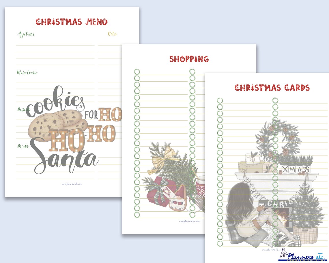 Printable Christmas Diary Printable for A4 and US Letter | Etsy