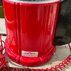 Vintage Bubble Gum Machine With Attached Telephone-bright Red Metal ...