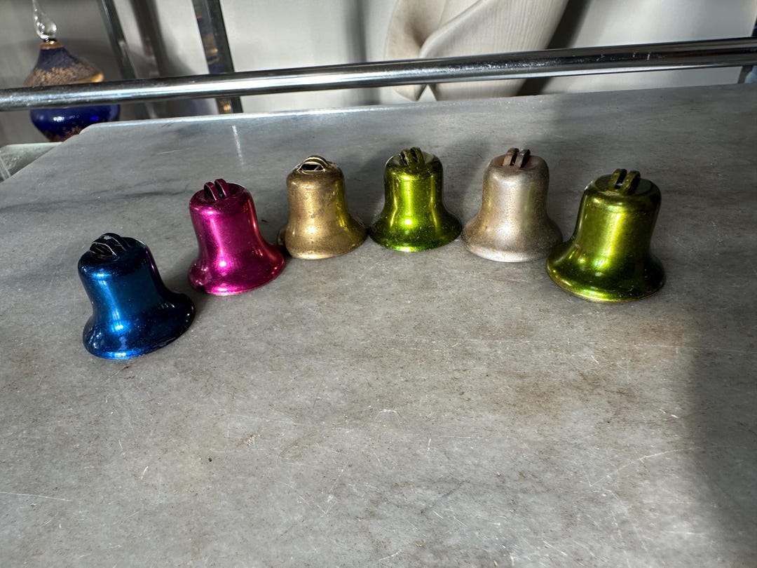Vintage Anodized Aluminum Bells Christmas Tree Ornaments 6 - Etsy