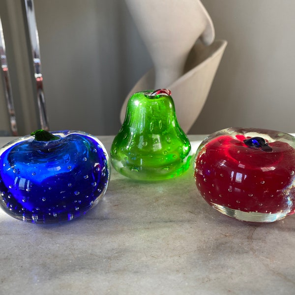 Pear Glass Paperweight - Etsy