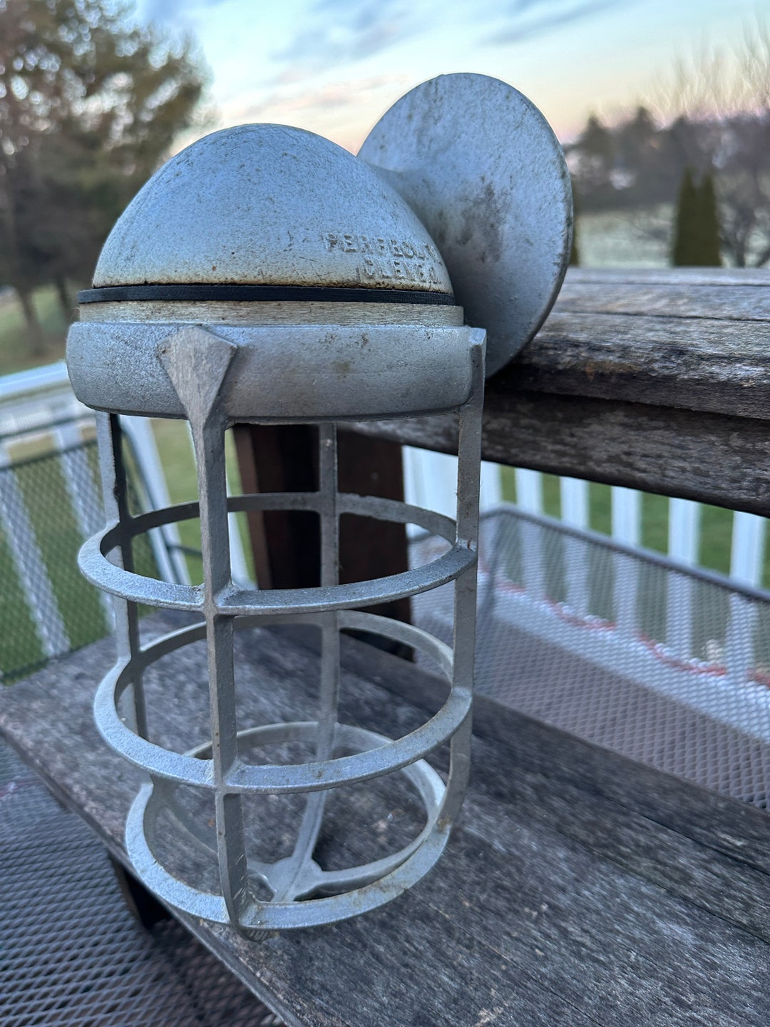 1950s MCM PERFECLITE Aluminum Industrial Vapor Proof Wall Mount Cage Light - Etsy