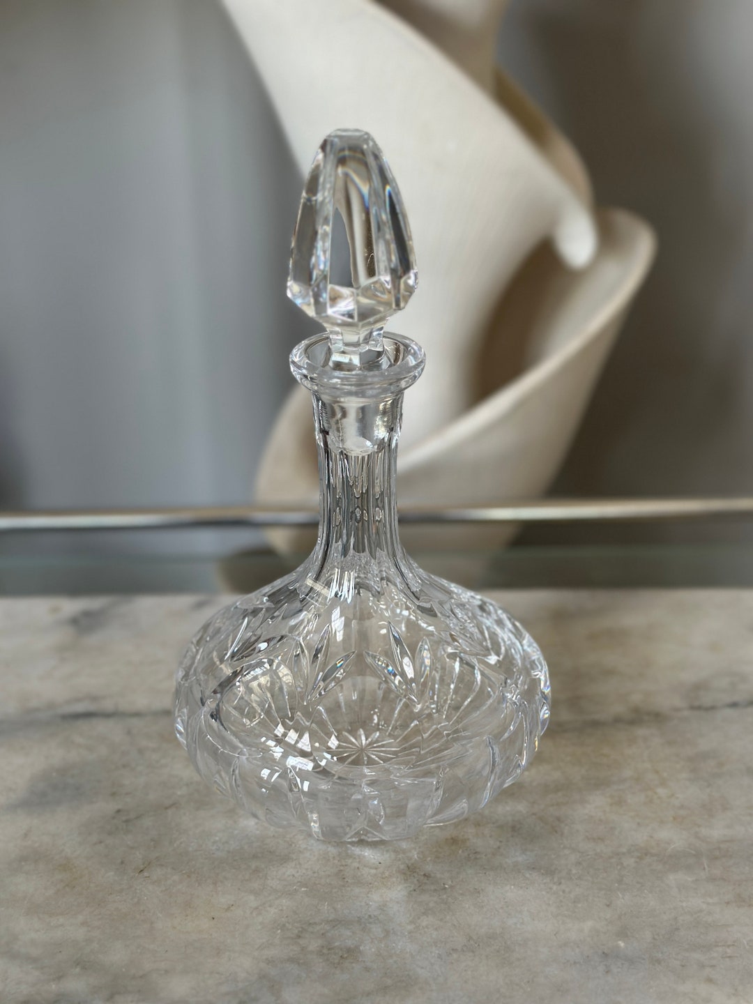 Vintage Wallace Crystal Decanter With Stopper - Etsy