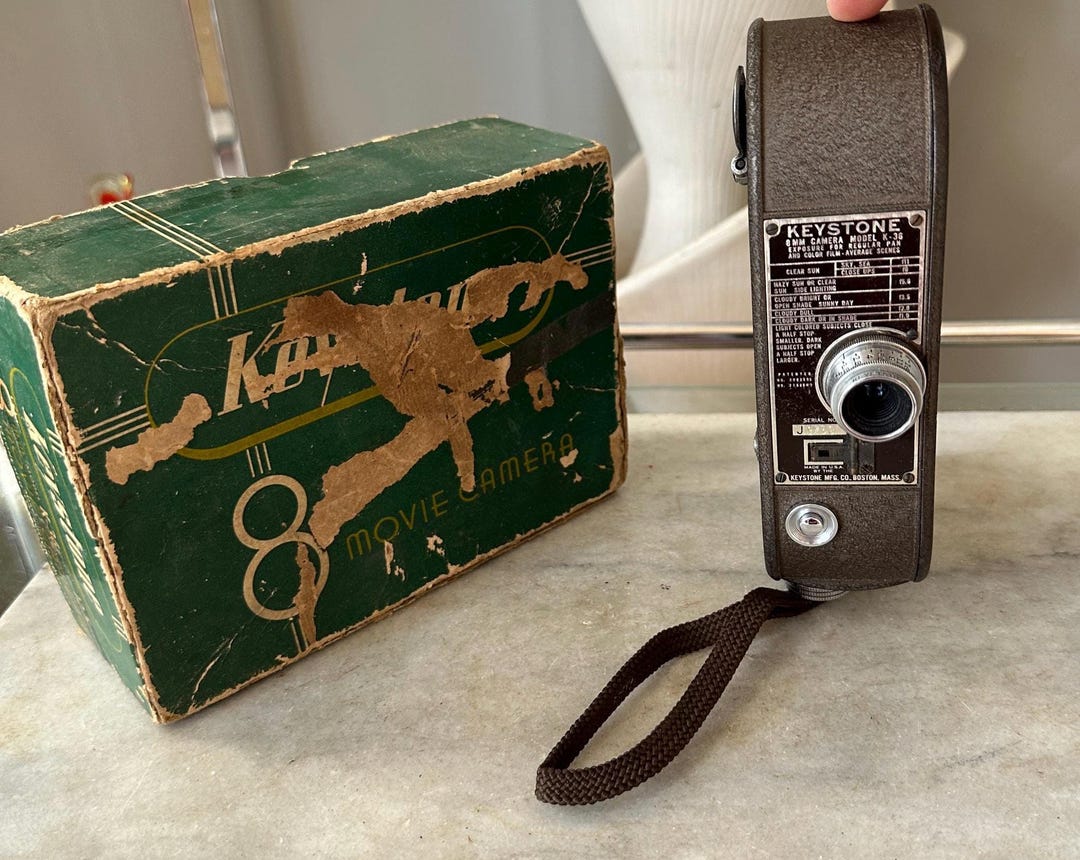 Vintage Keystone 8MM Movie Camera, Model K-36 | Original Box Included ...