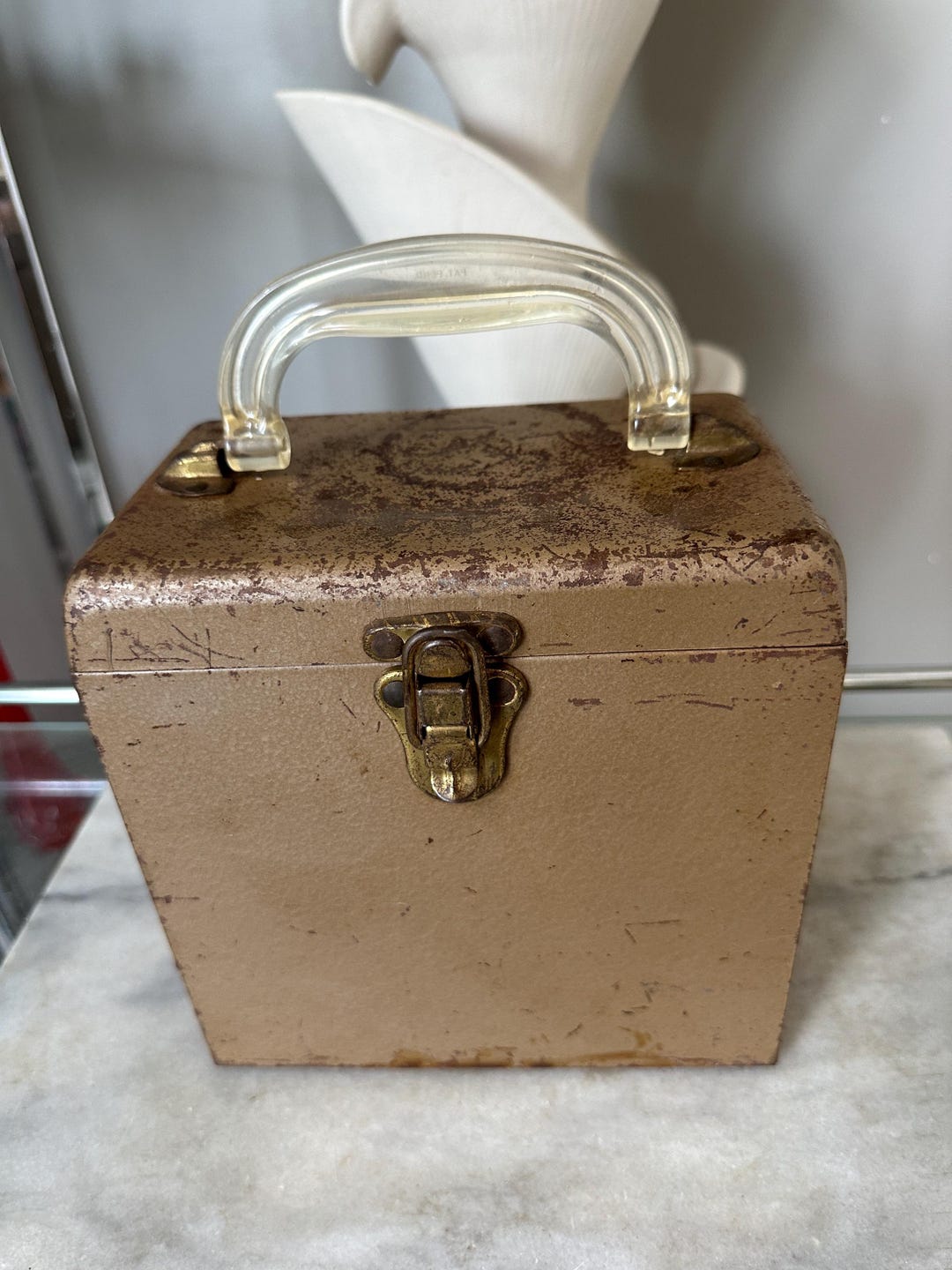 Vintage Gold Tone 45 RPM Record Carrier Box With 55+ Records - Etsy