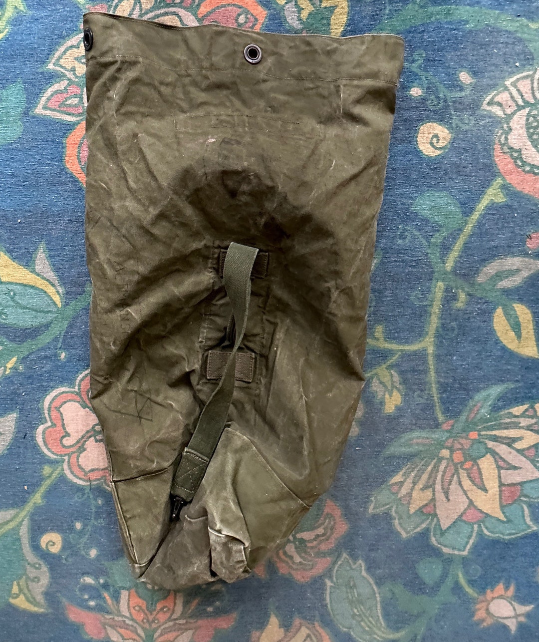 Vintage Us Army Duffle Bag | Canvas Green Traveler ~ US Army Duffel Bag ...