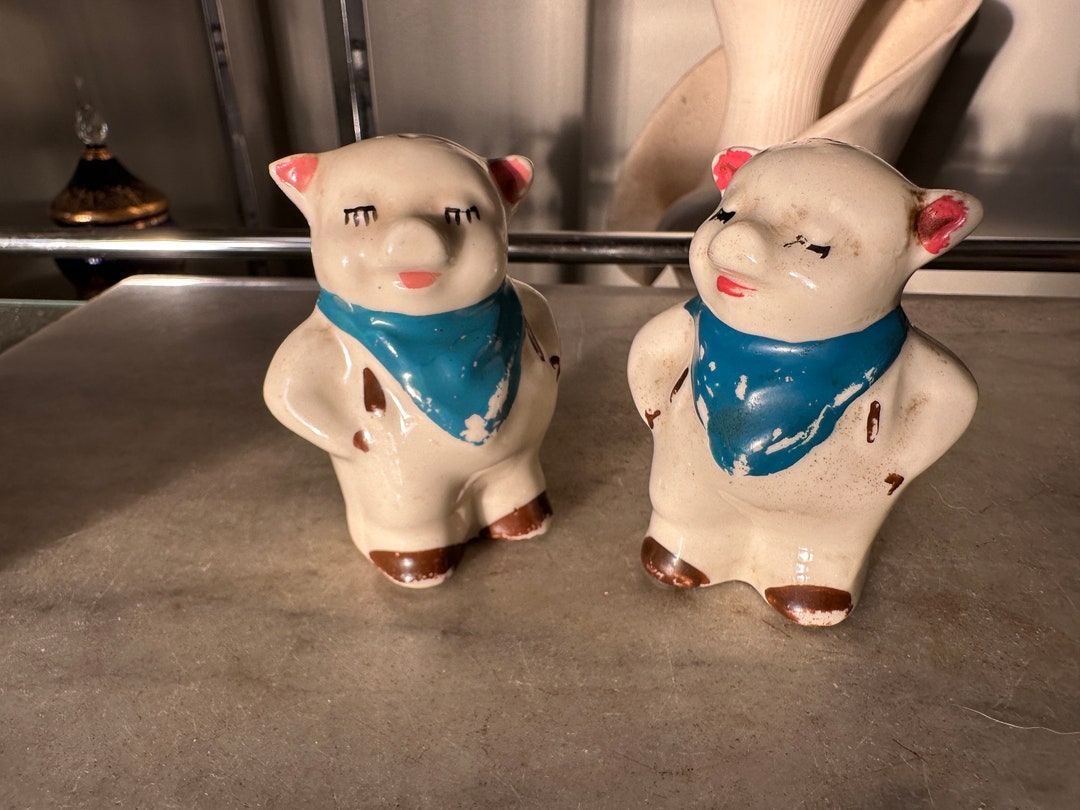 Vintage Shawnee Smiley Pig Salt & Pepper Shakers 3.25 - Etsy