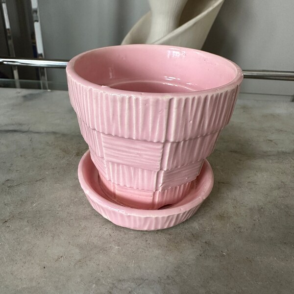 Mccoy Pottery Small Pink Planter - Etsy