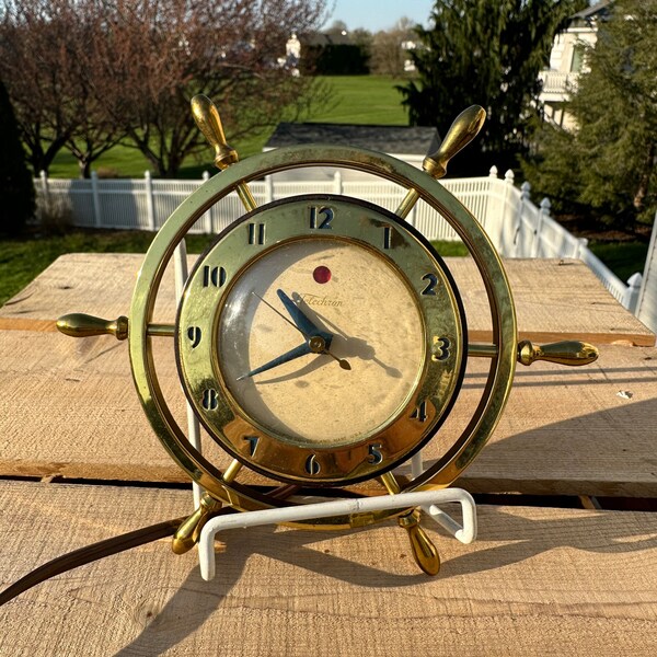 Ship Wheel Clock - Etsy
