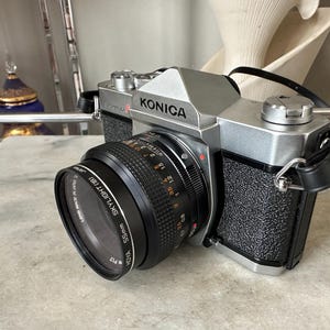 Konica Autoreflex A3 Film Camera With Lense Hexanon AR 50mm F1.7 Case ...