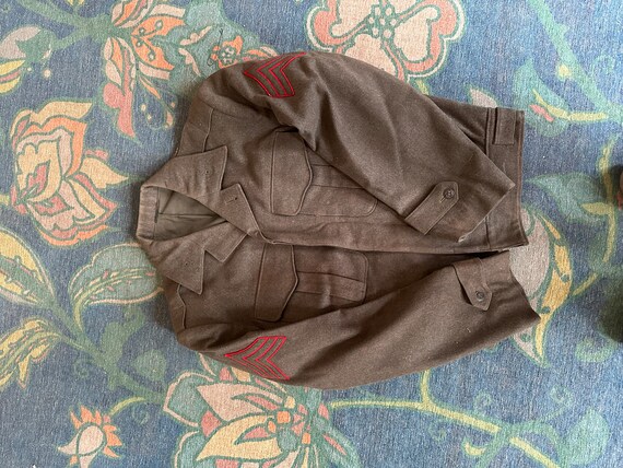 Vintage WW II Marine USMC Green Wool Vandegrift (Ike)… - Gem