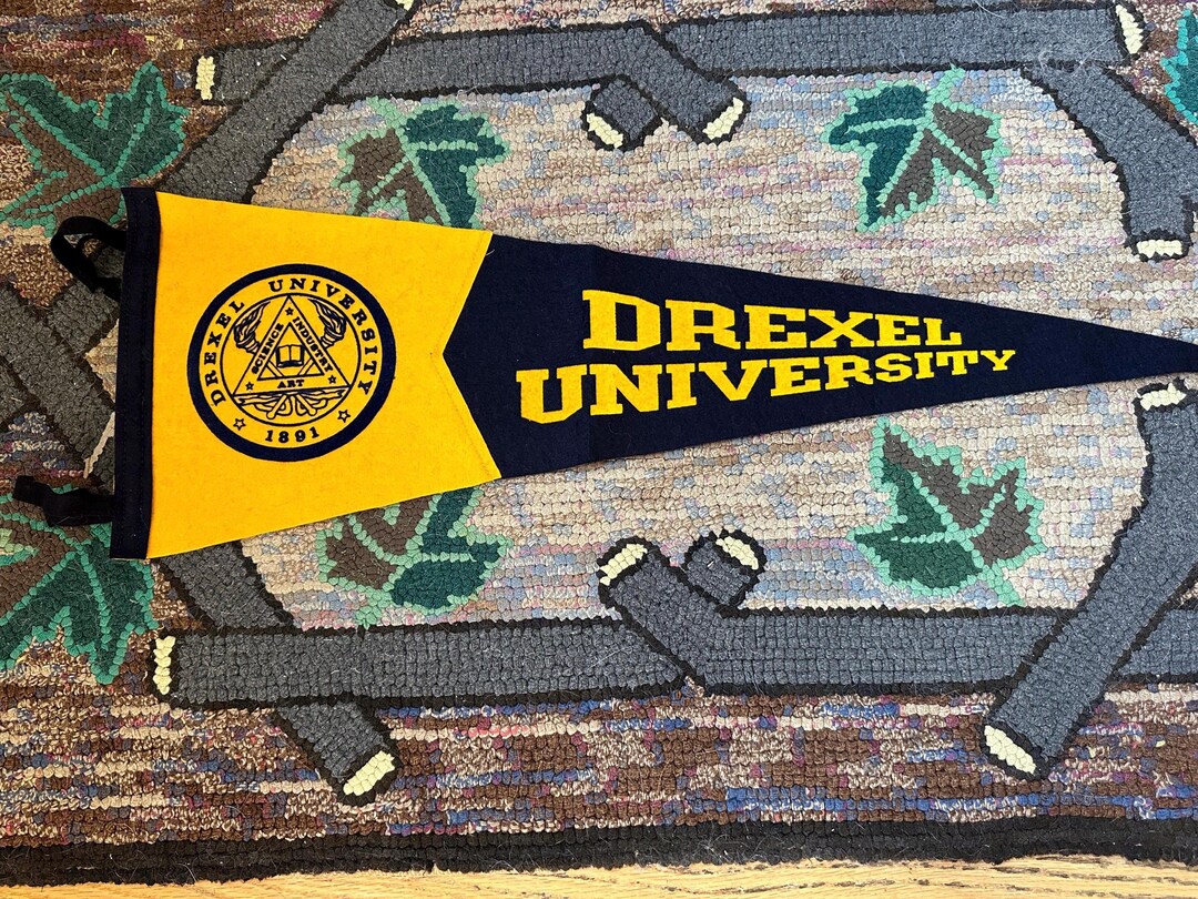 Vintage Drexel University Felt Pennant Vintage Dorm Decor - Etsy