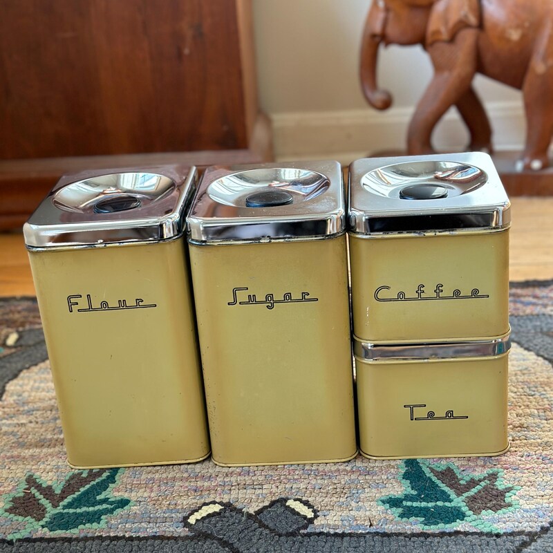 Retro Canister Set - Etsy