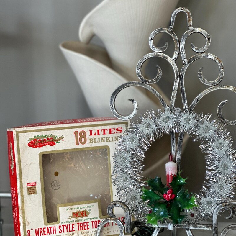 Tinsel Tree Topper - Etsy