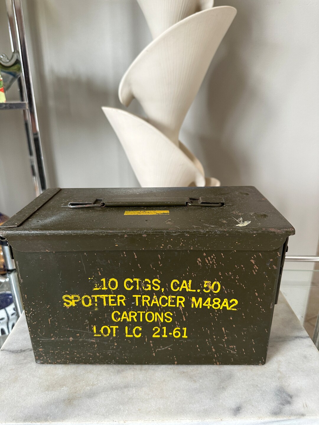 Vintage Military Ammo Metal Box - Empty - Etsy