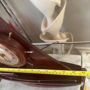 Mid-century Ship Clock | Electric Schooner Mantle Clock | Sailing Ship ...
