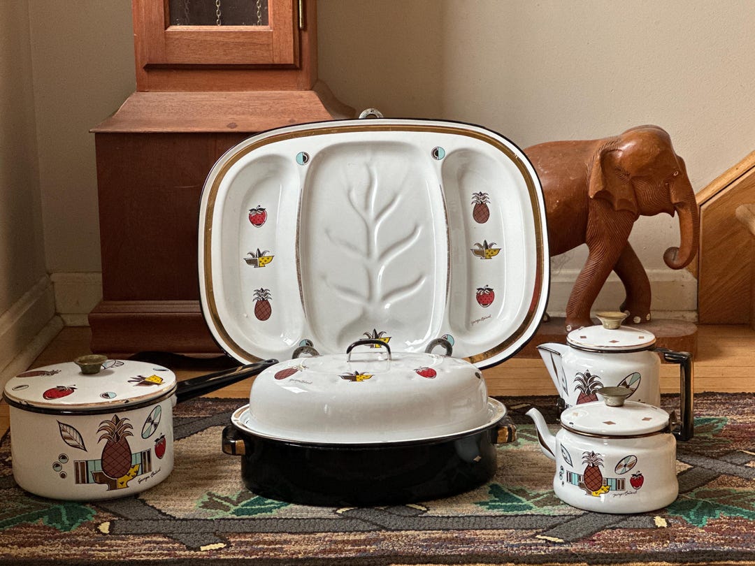 Mid-century Modern George Briard Cookware 5 Piece Set | Ambrosia ...
