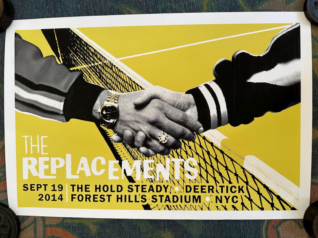 The Replacements Concert Poster Forest Hills Stadium in New York City ...