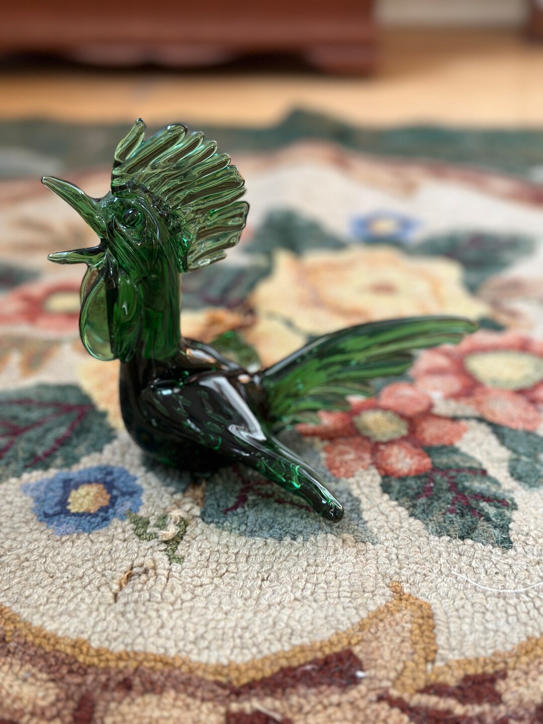 Mid Century Modern Art Glass Roadrunner Figurjne | 1960s Glass Pheasant ...