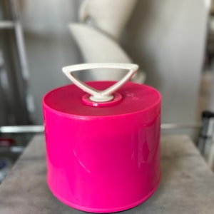 Vintage Hot Pink Disk Go Case With 45's From the 60s, 70s & 80s ...