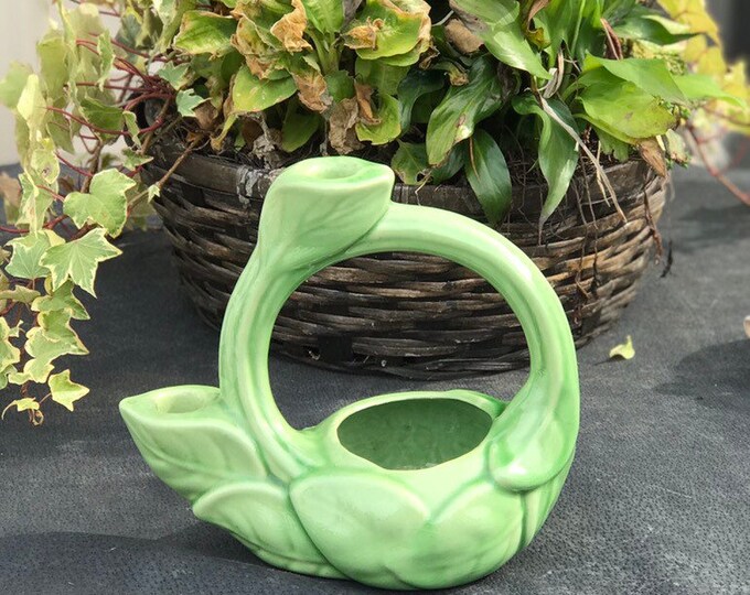 Vintage Haeger Planter / Green Double Candle Holder Planter - Etsy