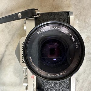 Konica Autoreflex A3 Film Camera With Lense Hexanon AR 50mm F1.7 Case ...