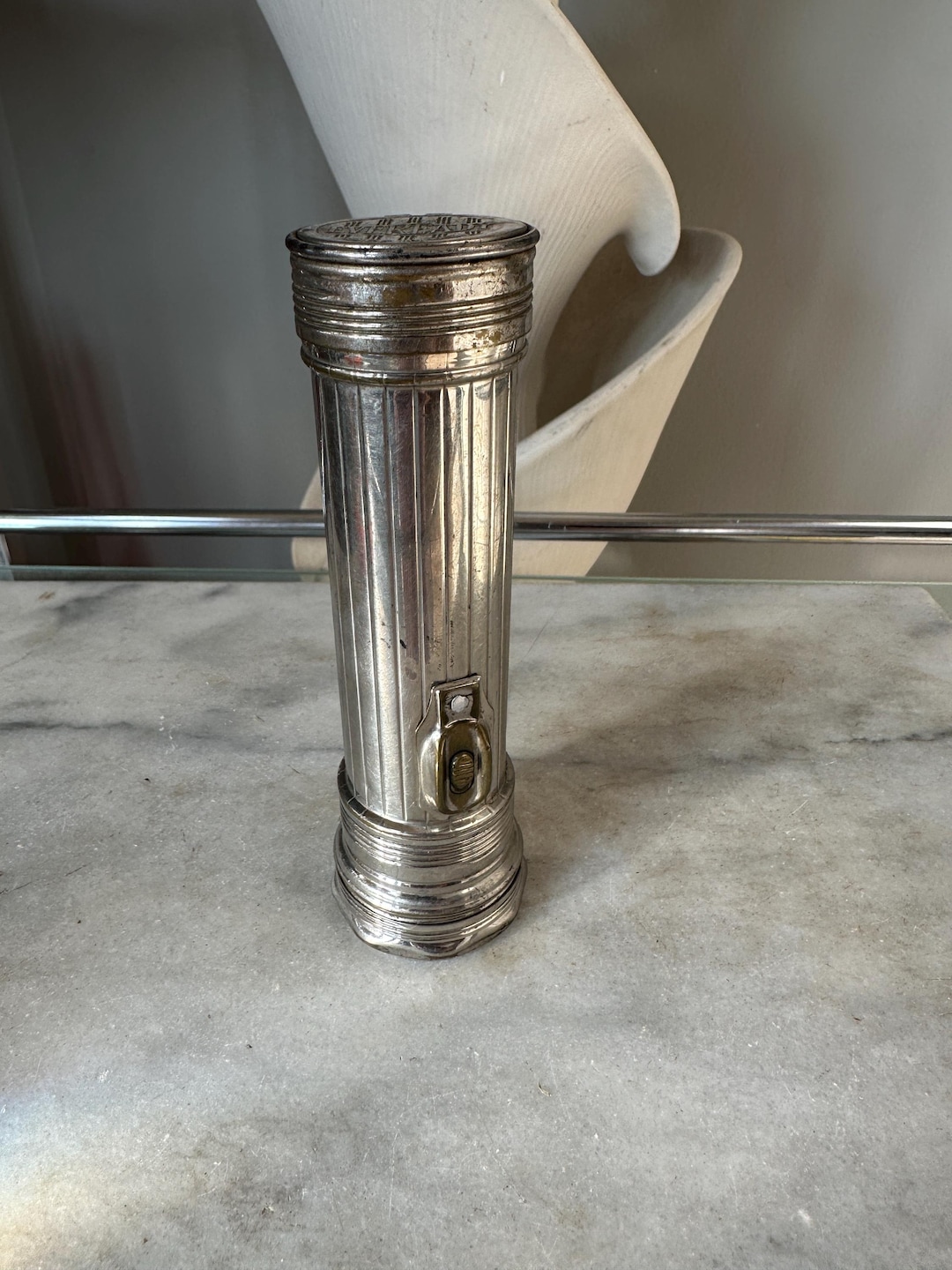 Antique Everedy Nickle Flashlight / Torch 1920s Everedy Battery ...