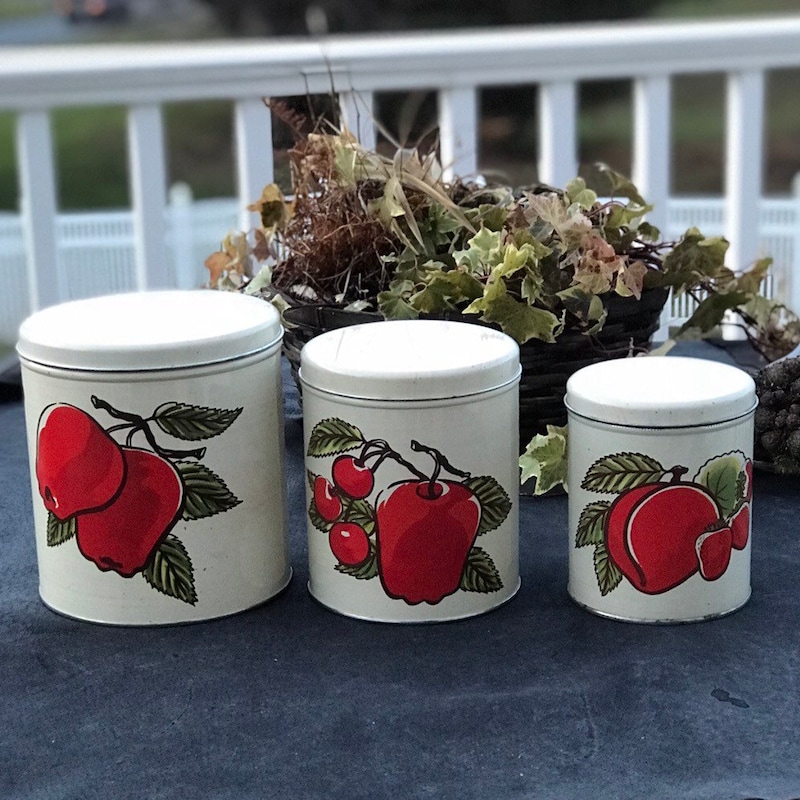 Metal Canister Set - Etsy