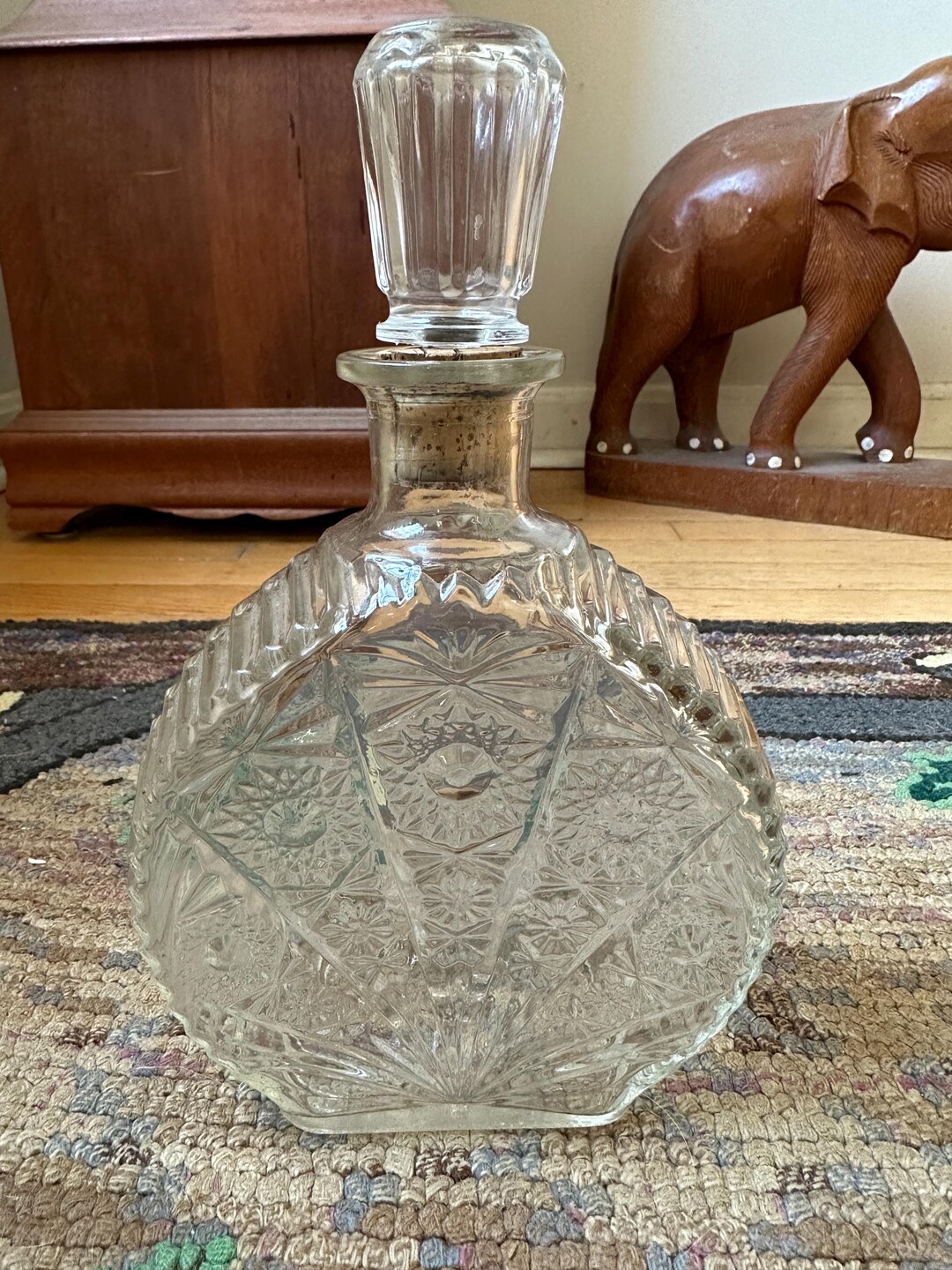 Vintage 1960s Anchor Hocking EAPG Wine Decanter - Etsy