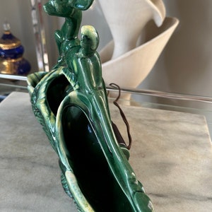MCM 1950s Phil-mar Green Deer Television Lamp Planter Vintage Mid ...