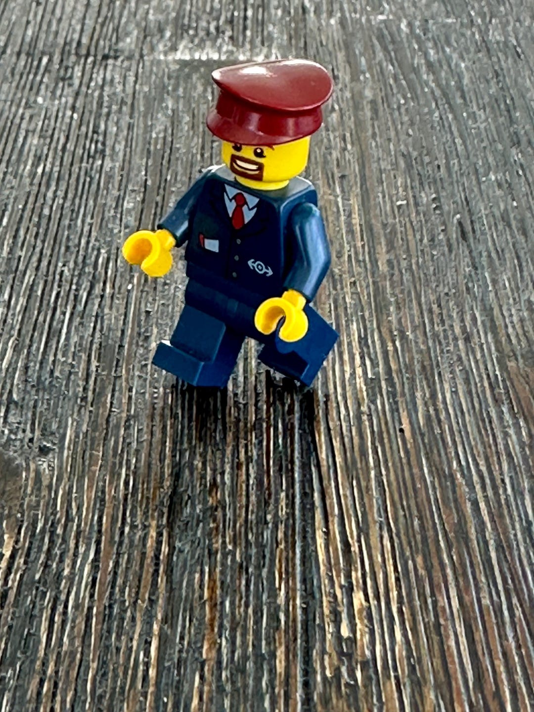 Lego Minifigure Train Conductor - Etsy