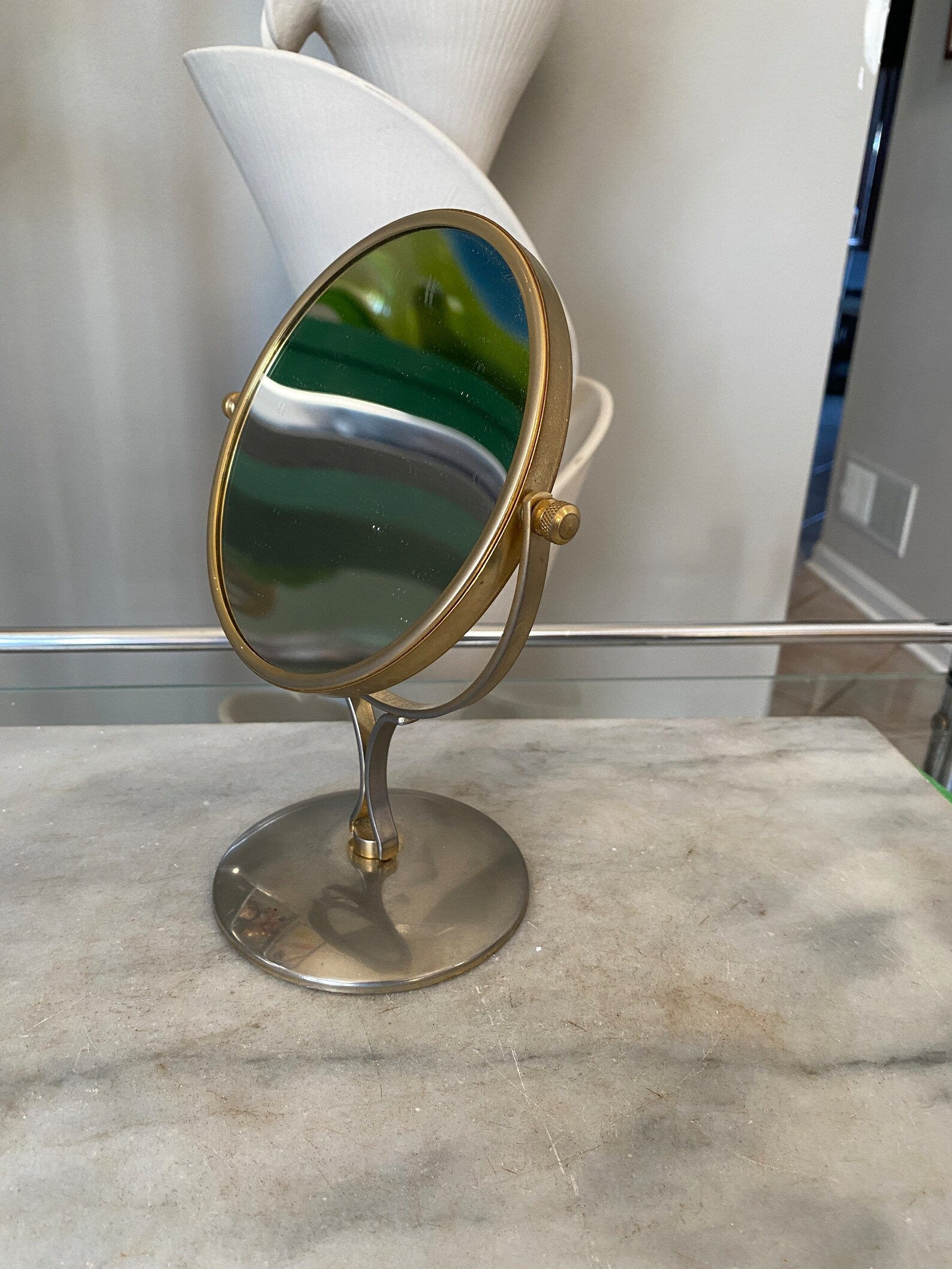 Vintage Bathroom Mirror for Vanities Pedestal Mirror Swivel - Etsy