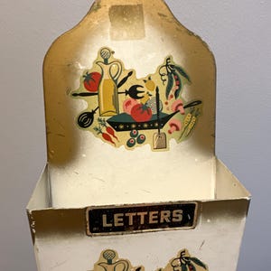 Vintage Mid Century 1950s Letter Bill Holder Wall Hanging ~ MCM ...