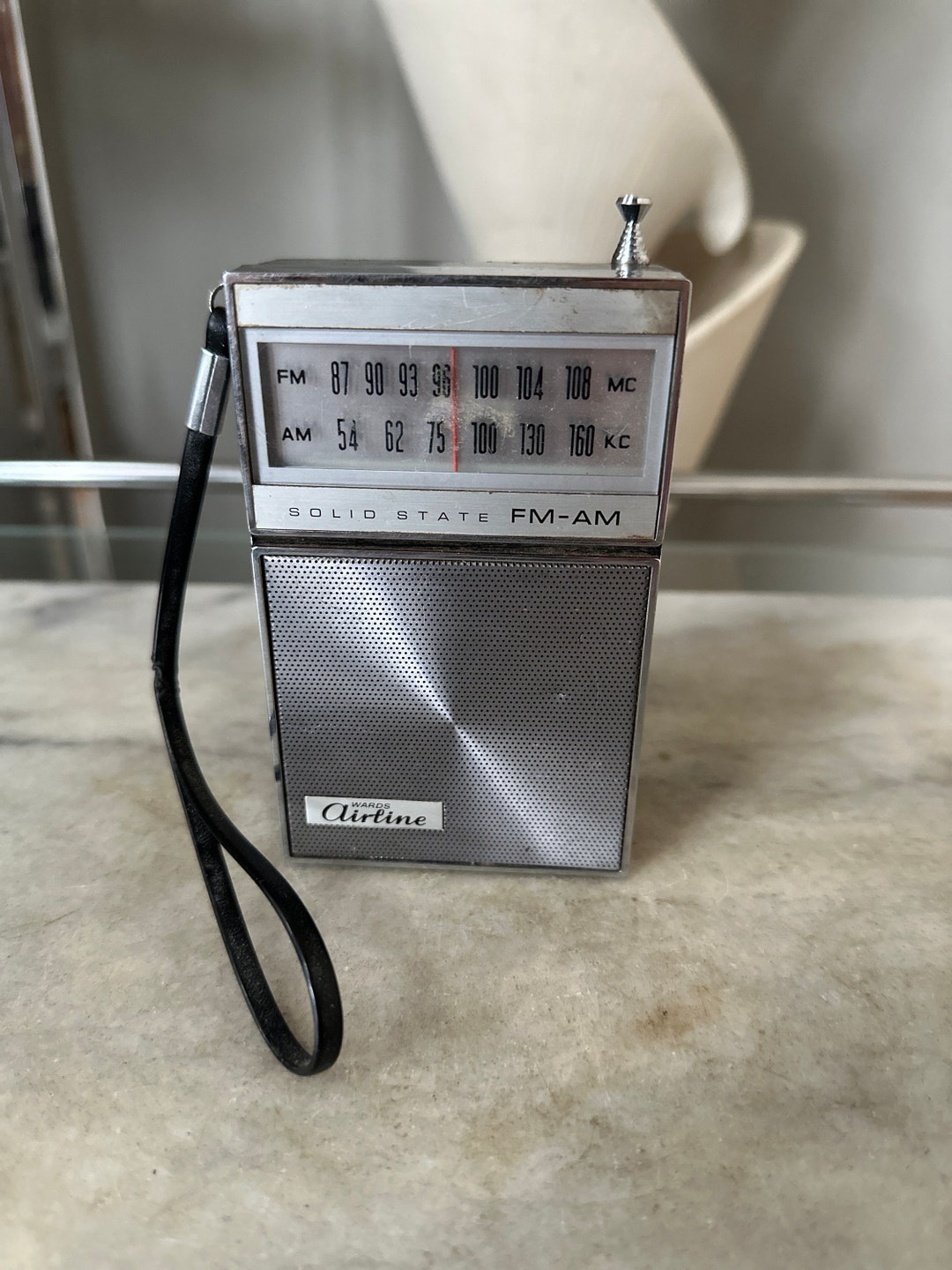 Montgomery Ward Airline Transistor Radio Model GEN 1159A Tested Works ...