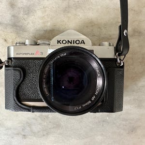 Konica Autoreflex A3 Film Camera With Lense Hexanon AR 50mm F1.7 Case ...