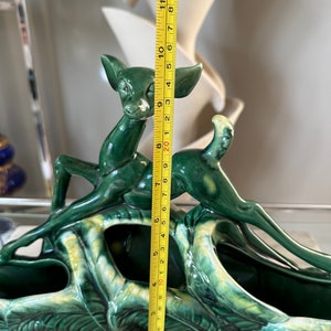 MCM 1950s Phil-mar Green Deer Television Lamp Planter Vintage Mid ...
