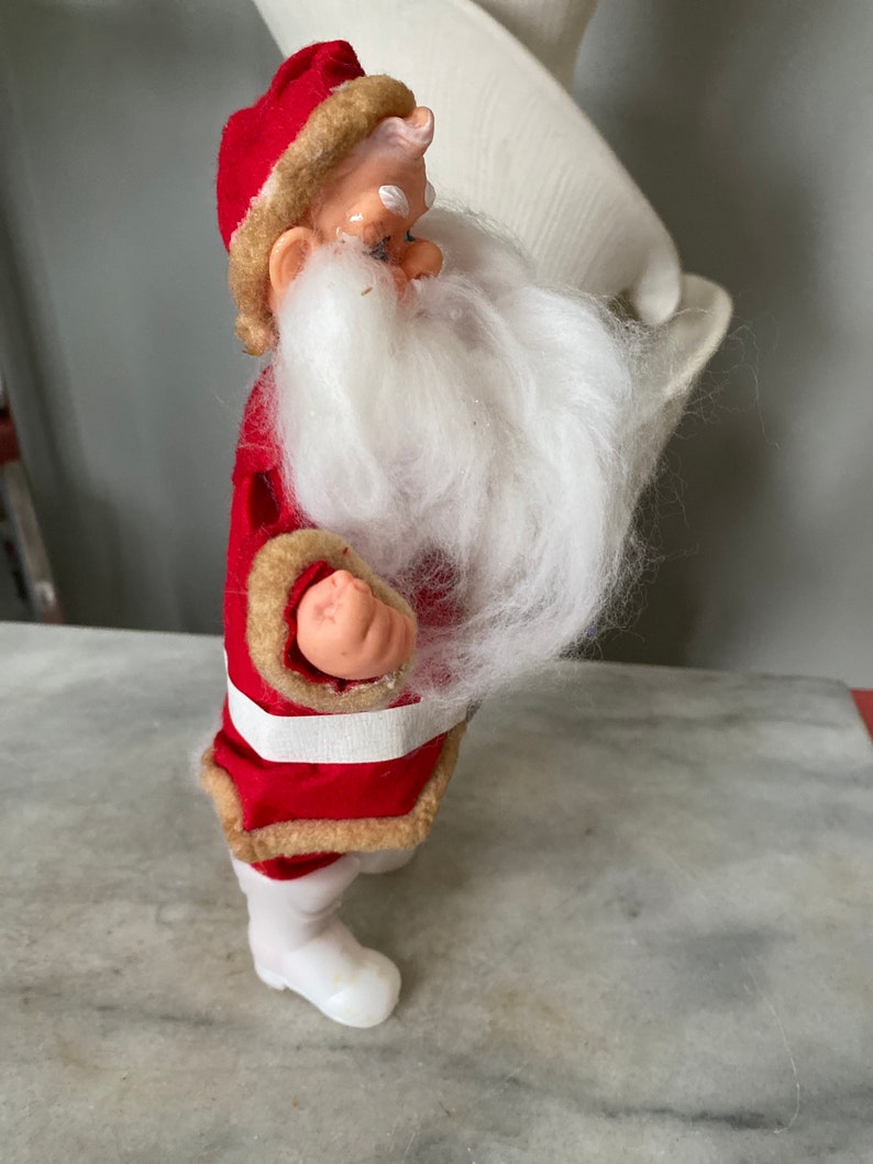 Vintage 1950s Poseable Santa Claus Christmas Doll Blue Eyes - Etsy