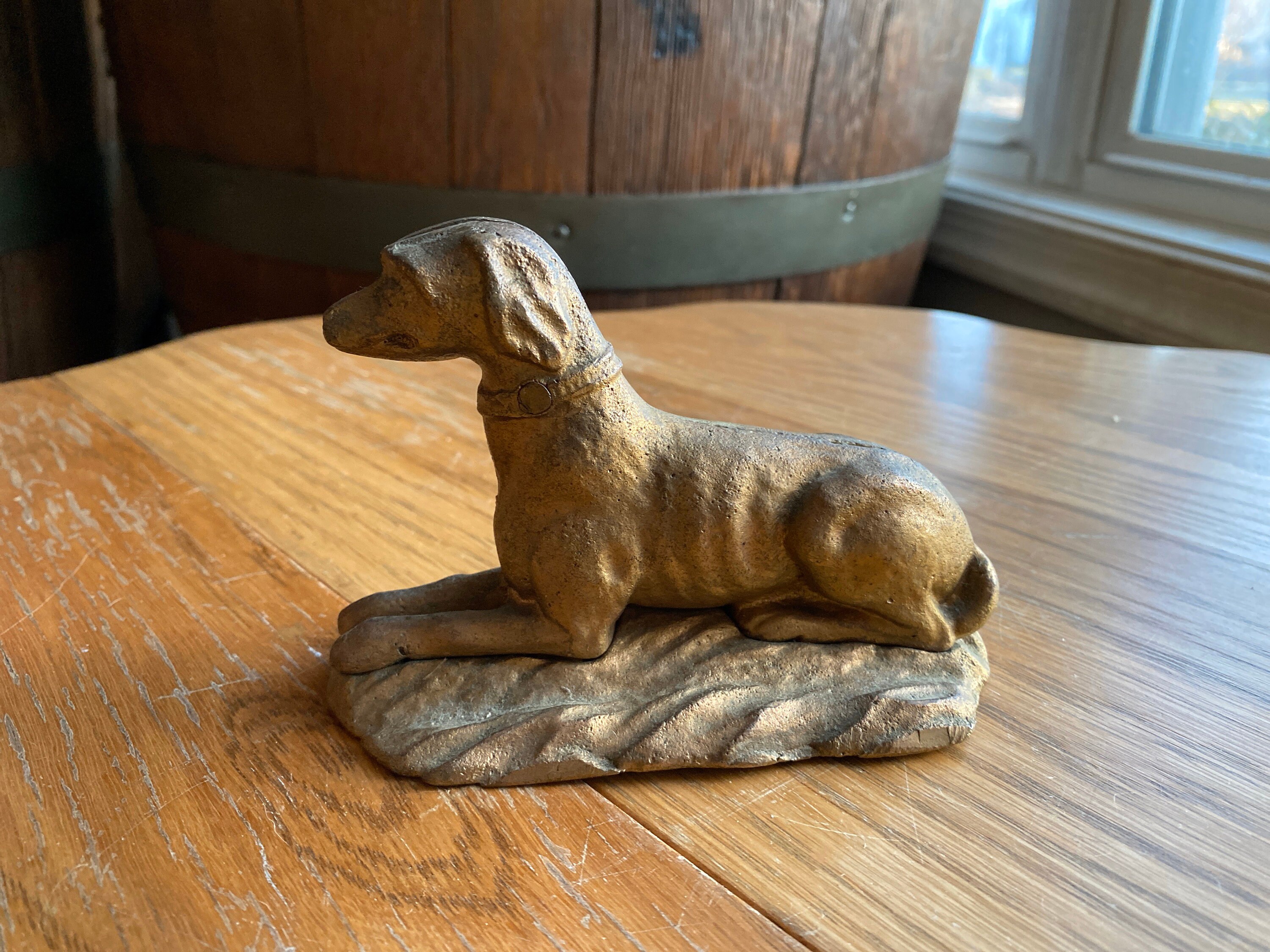 Vintage Gold Cast Iron Dog Paperweight IRISH ENGLISH Setter 5 | Etsy