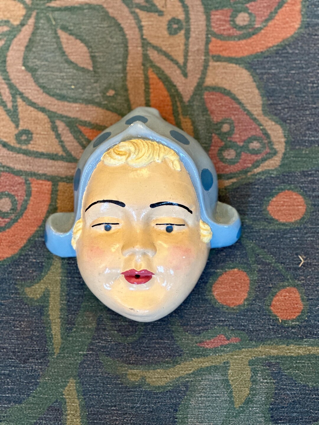 Vintage Ceramic Dutch Girl String Holder - Etsy