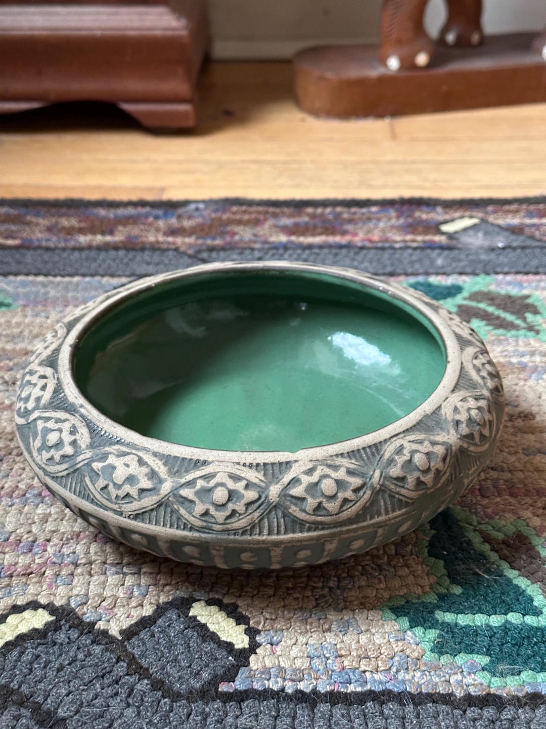 Antique Red Wing Pottery Planter: 1920s Arts & Crafts Green Bowl - Etsy