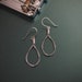 Wrapped Teardrop Guitar String Earrings - Etsy