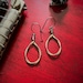 Wrapped Teardrop Guitar String Earrings - Etsy