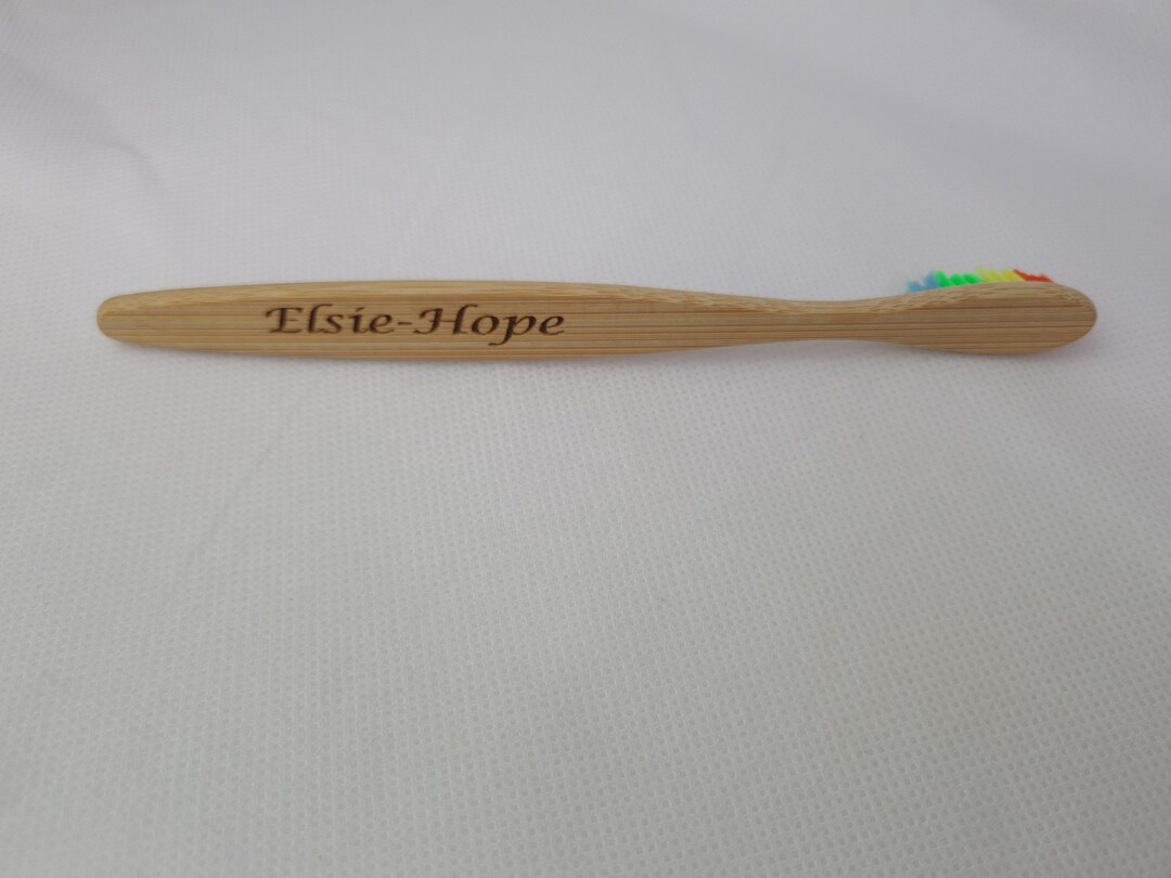 Bamboo Wooden Personalised Toothbrush-children's Toothbrush - Etsy