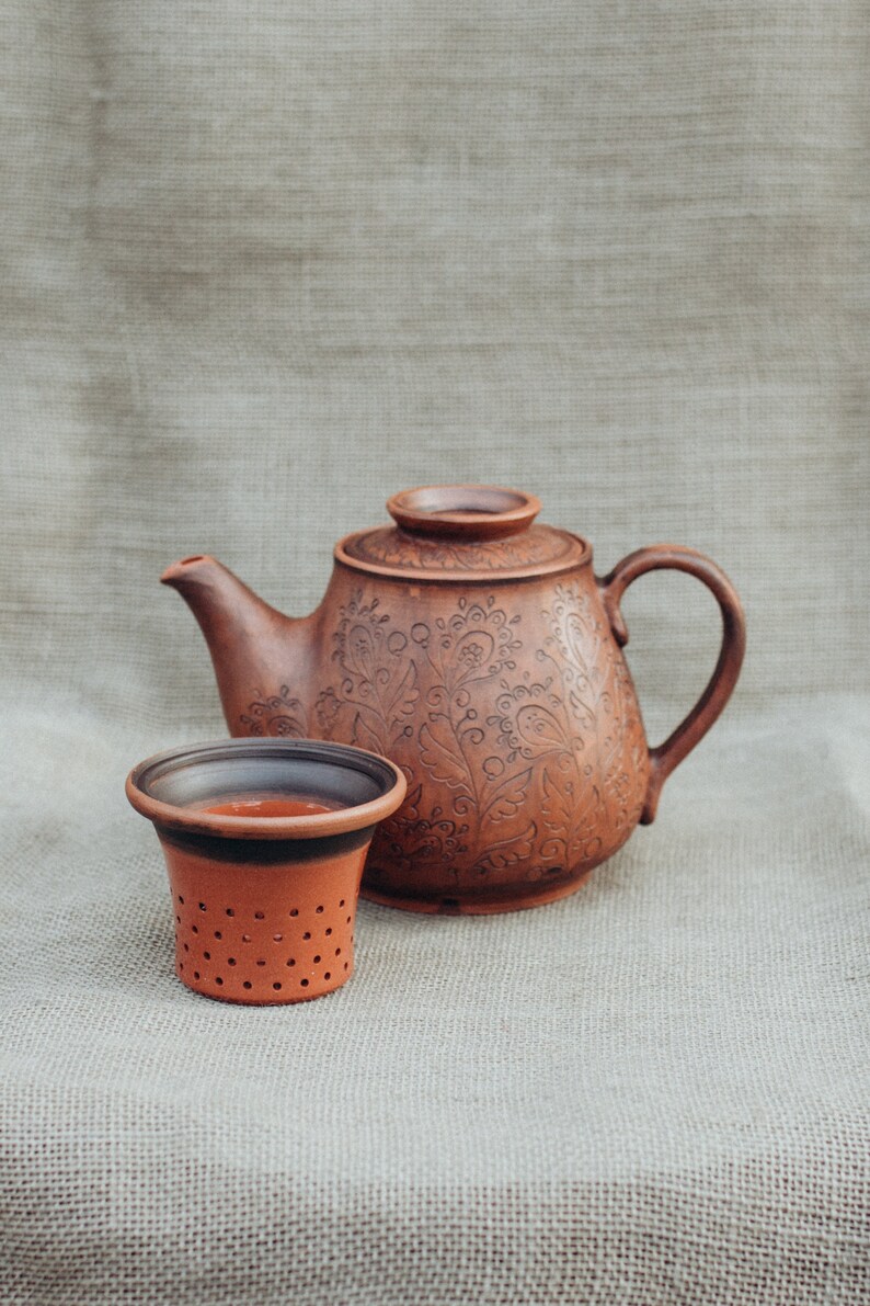Handmade Ceramic Teapot With Infuser Unique Gift for a Tea | Etsy