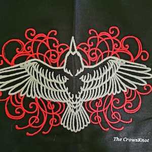 Scrollwork Celtic Crow Altar Cloth * Morrigan - Etsy