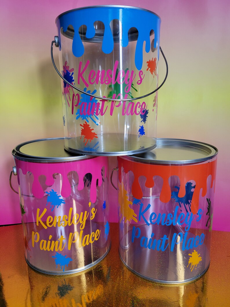 Paint Theme Party Buckets - Etsy
