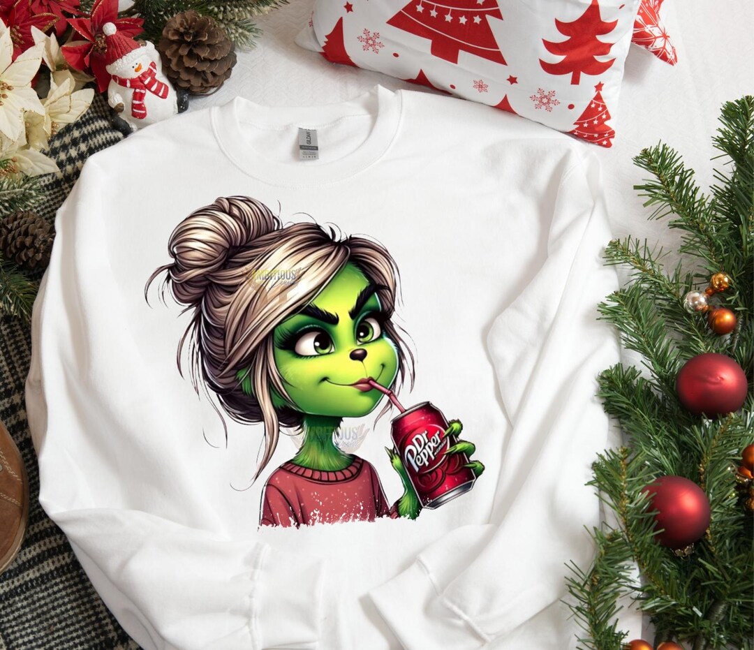 Female Grinch Png| Lady Grinch| Funny Grinch Png |christmas Png ...