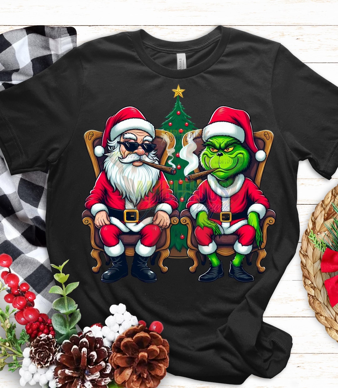 Smoking Santa and Grinch Png | Smoking Santa Png| Smoking Grinch Png ...