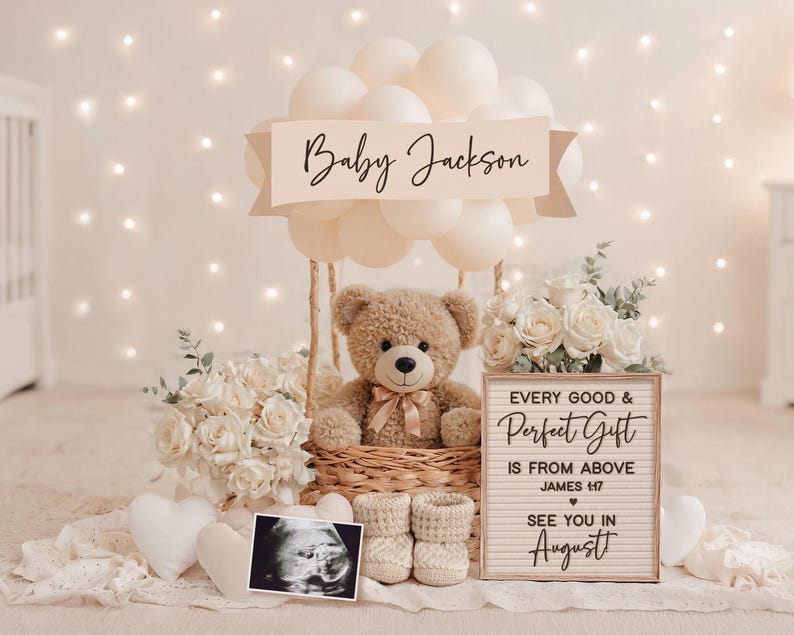 Christian Nursery Pregnancy Announcement: Baby Social Media Reveal ...