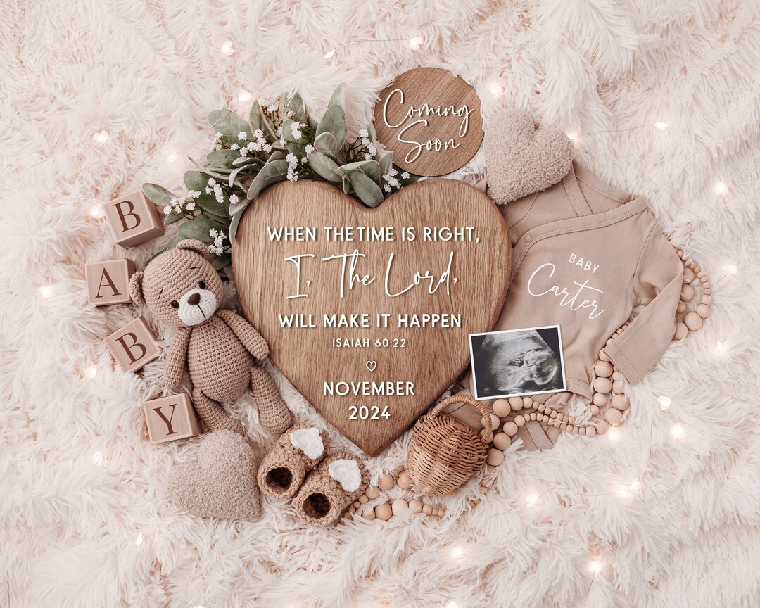 Christian Baby Announcement: Social Media Pregnancy Reveal (digital) - Etsy