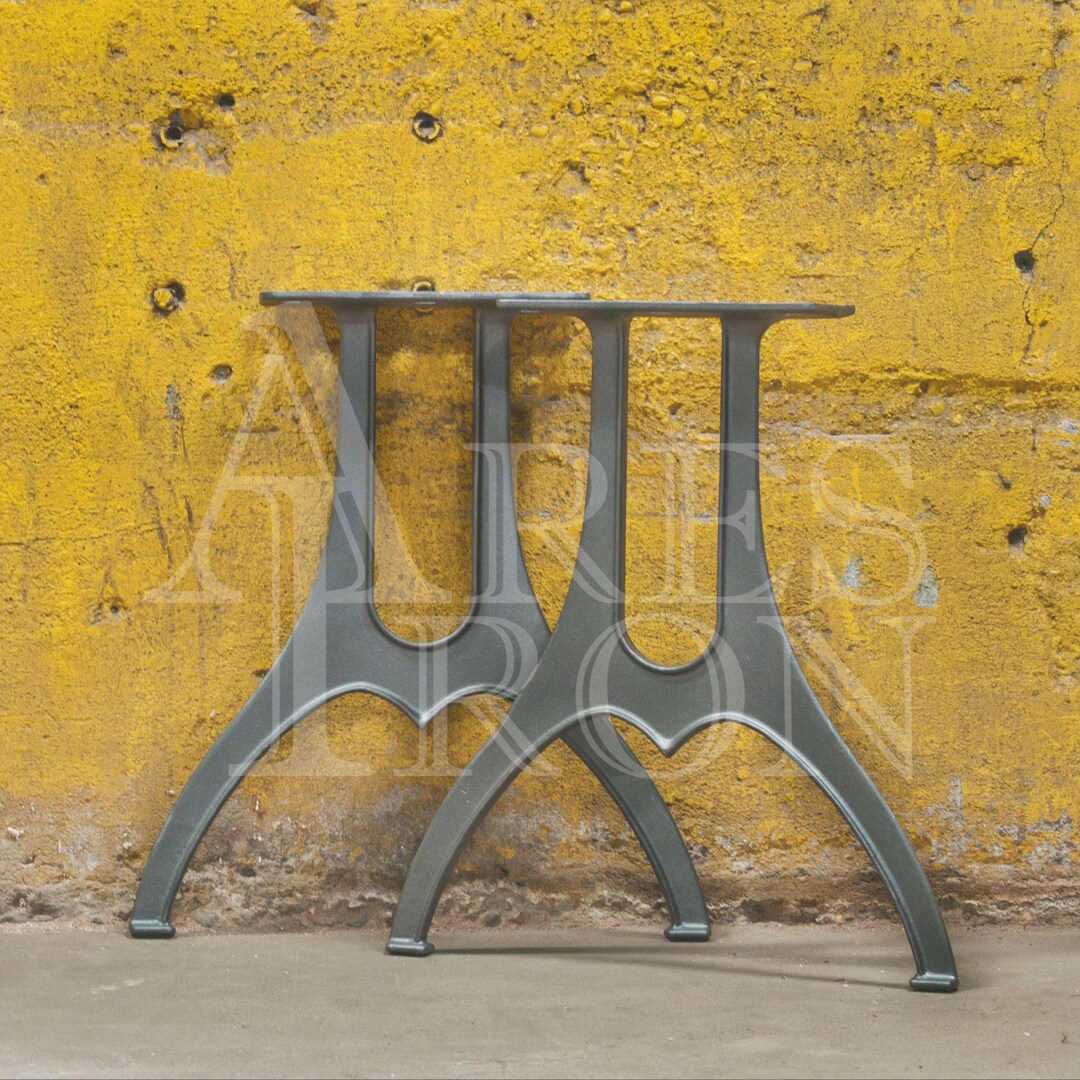 Cast Iron Gotham Table Legs Dining Table Legs Set of 2 - Etsy